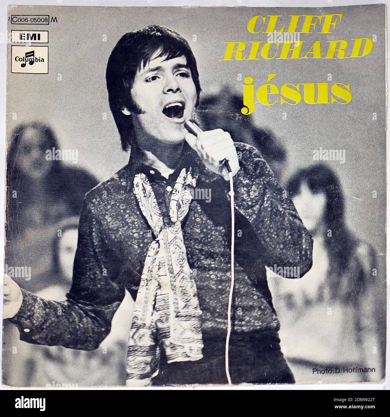 CLIFF RICHARD JESUS MISTER CLOUD, EMI COLUMBIA - Vintage Vinyl Record Cover Stock Photo - Alamy