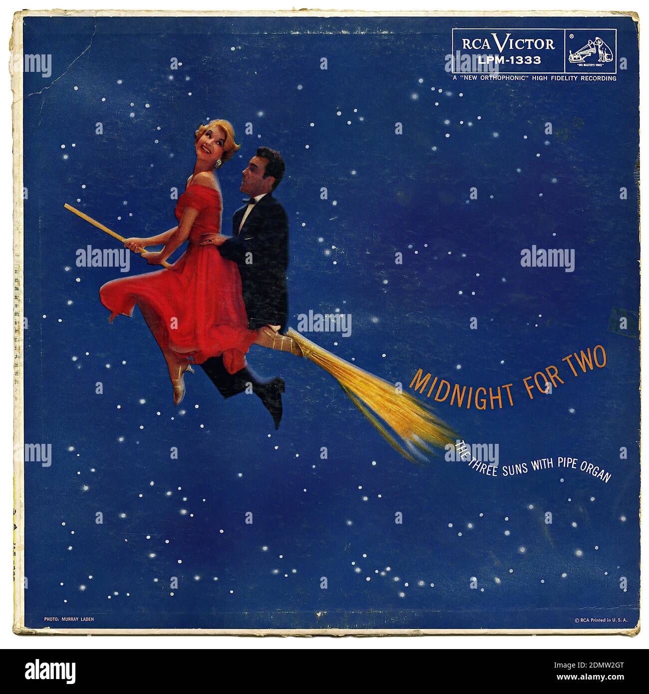 Midnight for Two, the Three Suns with Pipe Organ - Vintage Record Cover ...