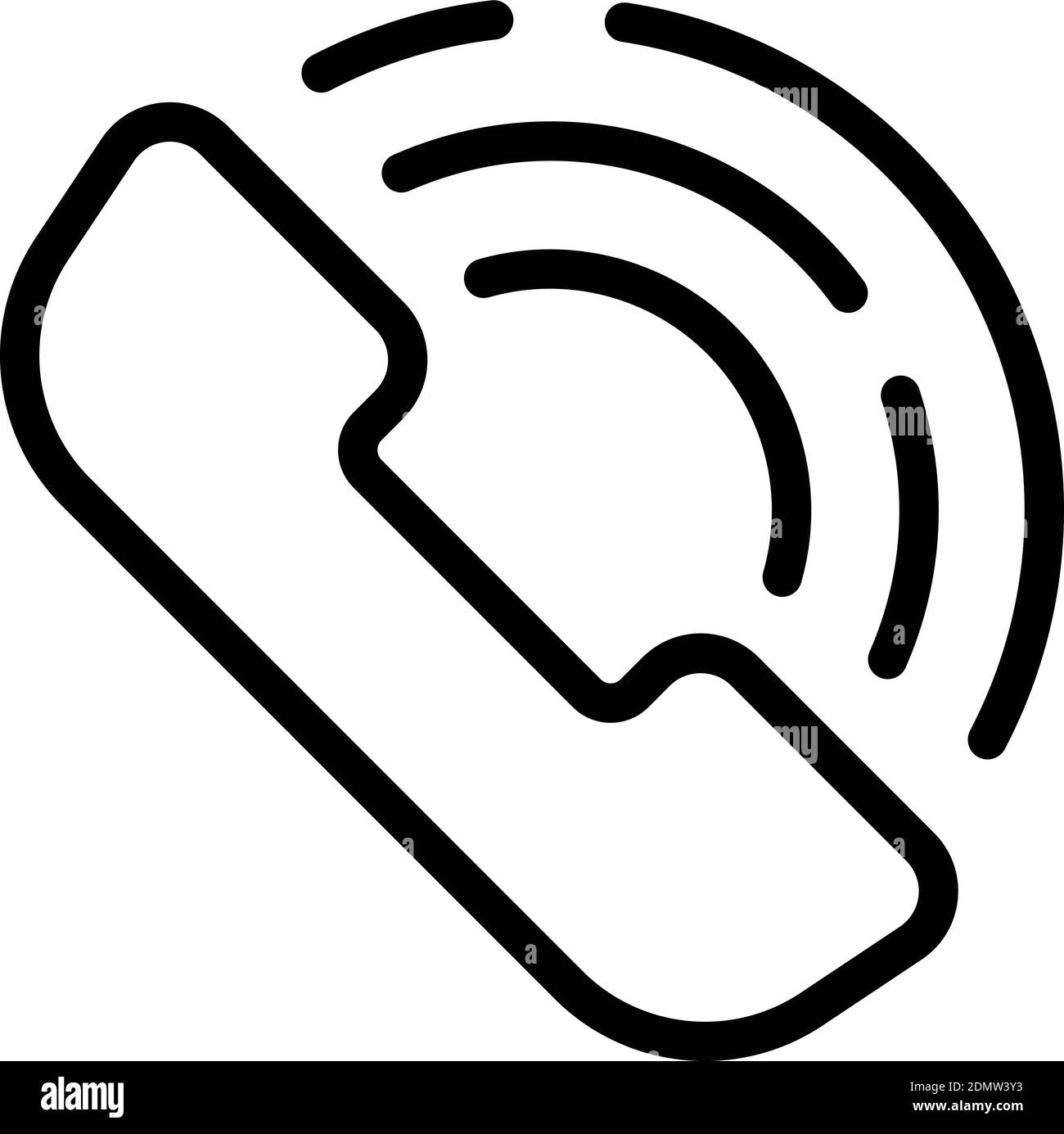 Call event icon. Outline call event vector icon for web design isolated ...