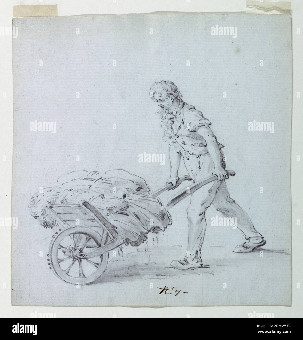 Wheelbarrow drawing hi-res stock photography and images - Alamy