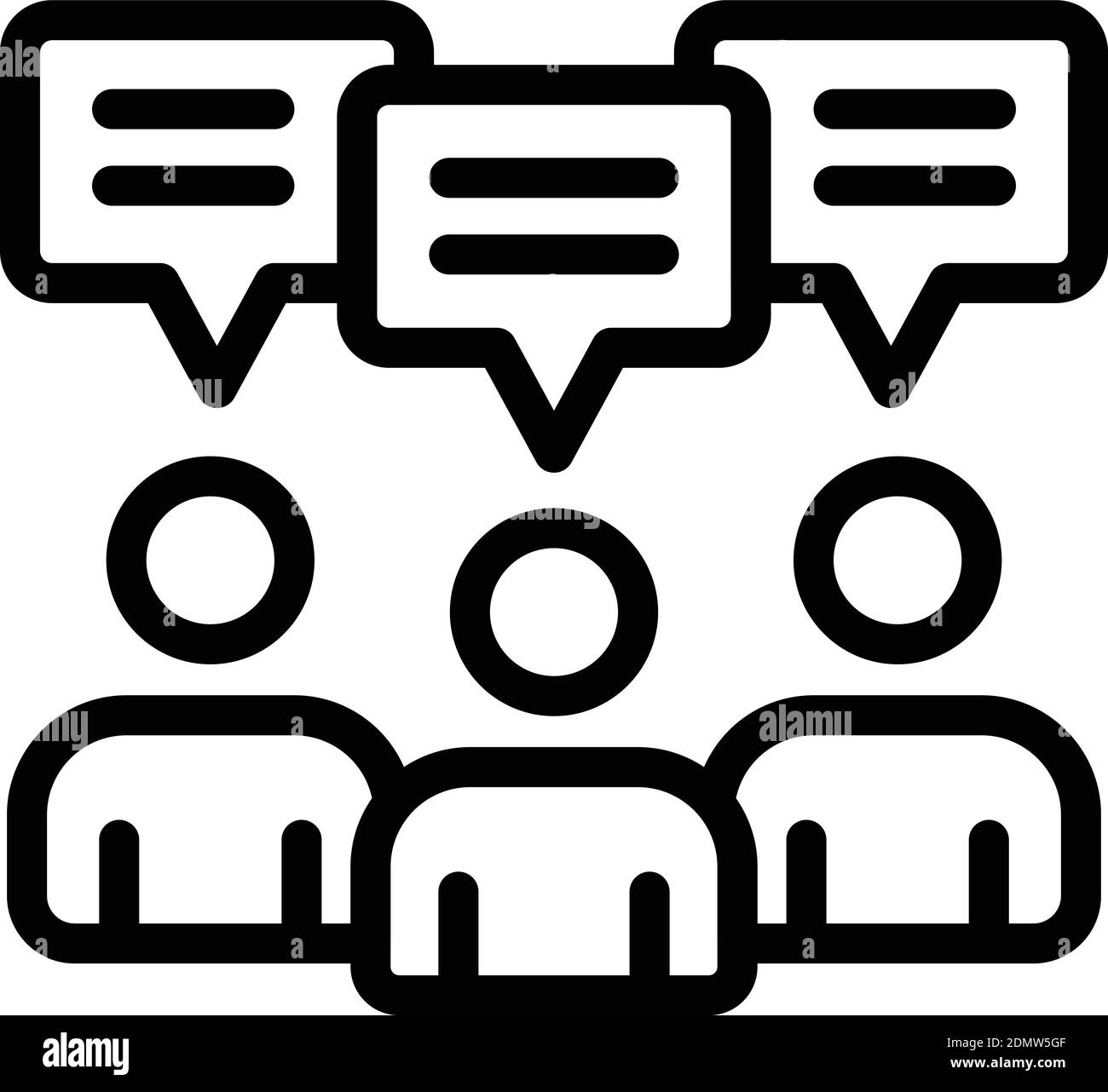 Event guests icon. Outline event guests vector icon for web design ...