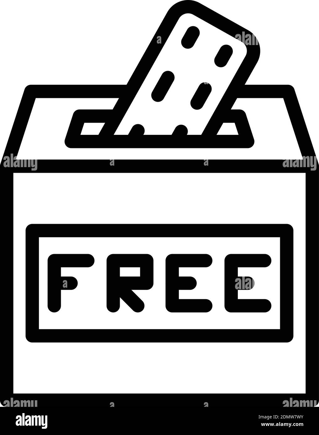 Donation box icon. Outline donation box vector icon for web design ... Donation box icon. Outline donation box vector icon for web design ...