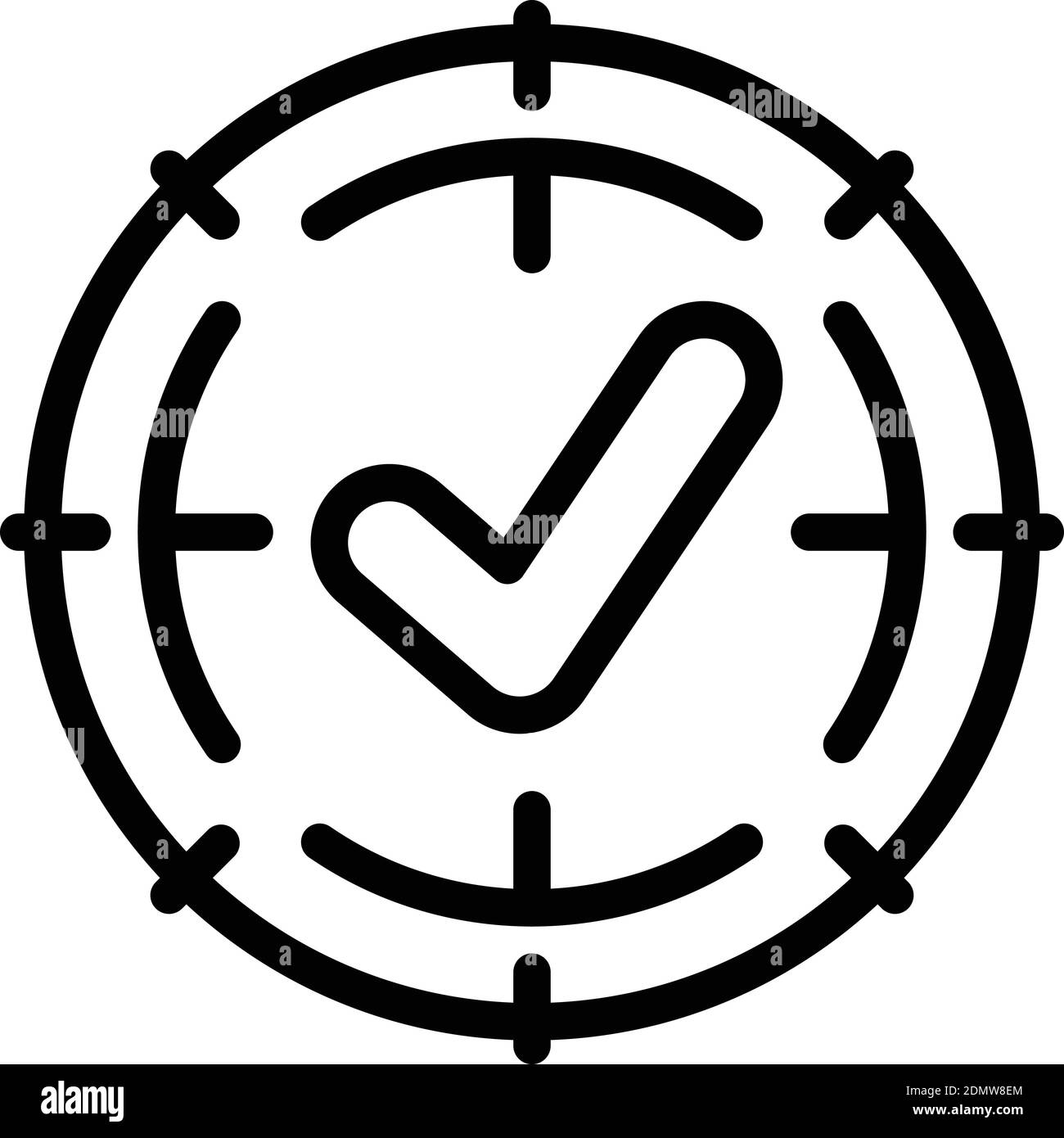 Solved problem icon. Outline solved problem vector icon for web design ...