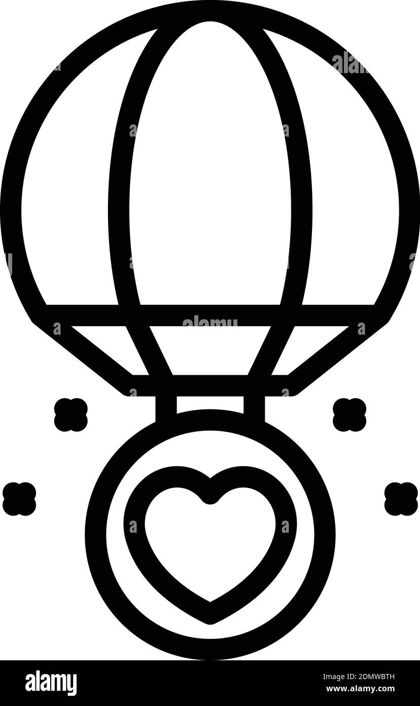 Global help charity icon. Outline global help charity vector icon for ...