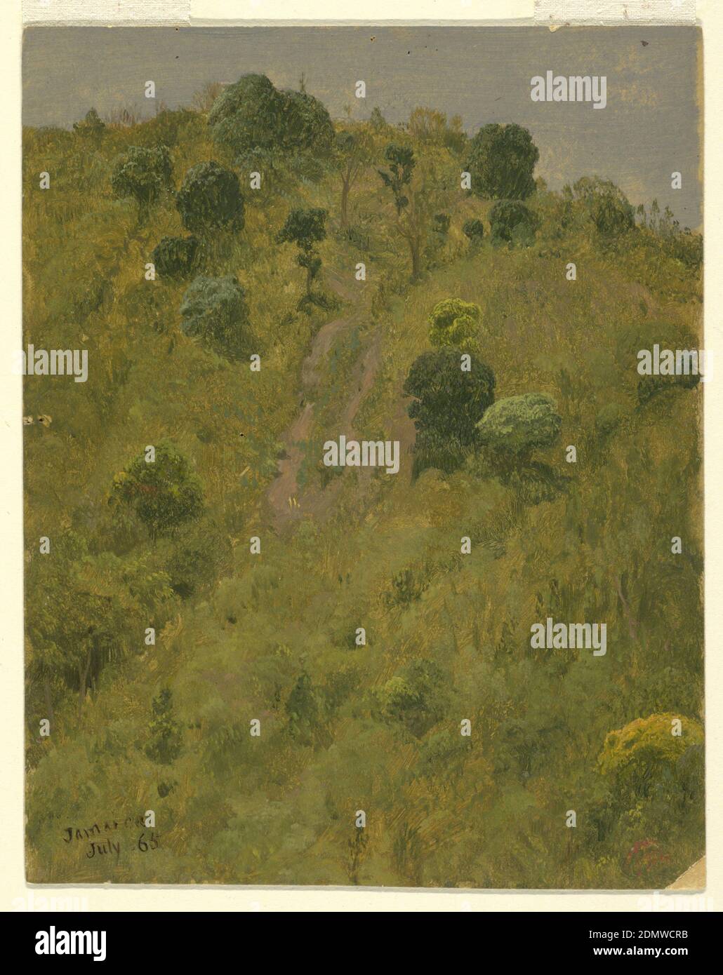 Landscape, Frederic Edwin Church, American, 1826–1900, Brush and oil on ...