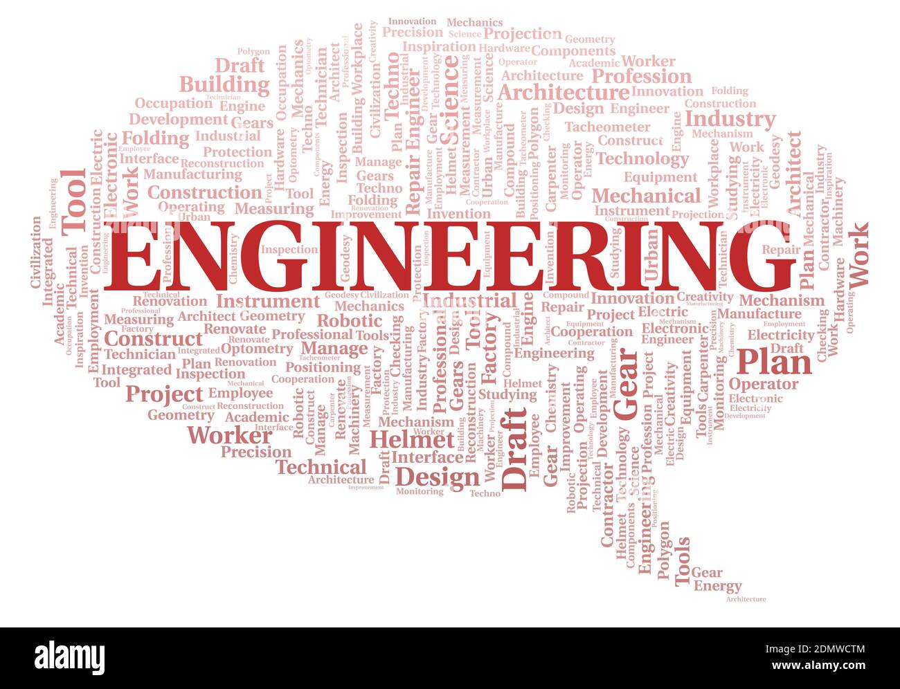 Structural Engineering typography word cloud create with text only ...