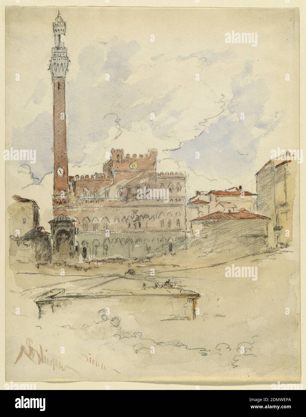 Palazzo Pubblico, Siena, Walter Shirlaw, American, b. Scotland, 1838 ...