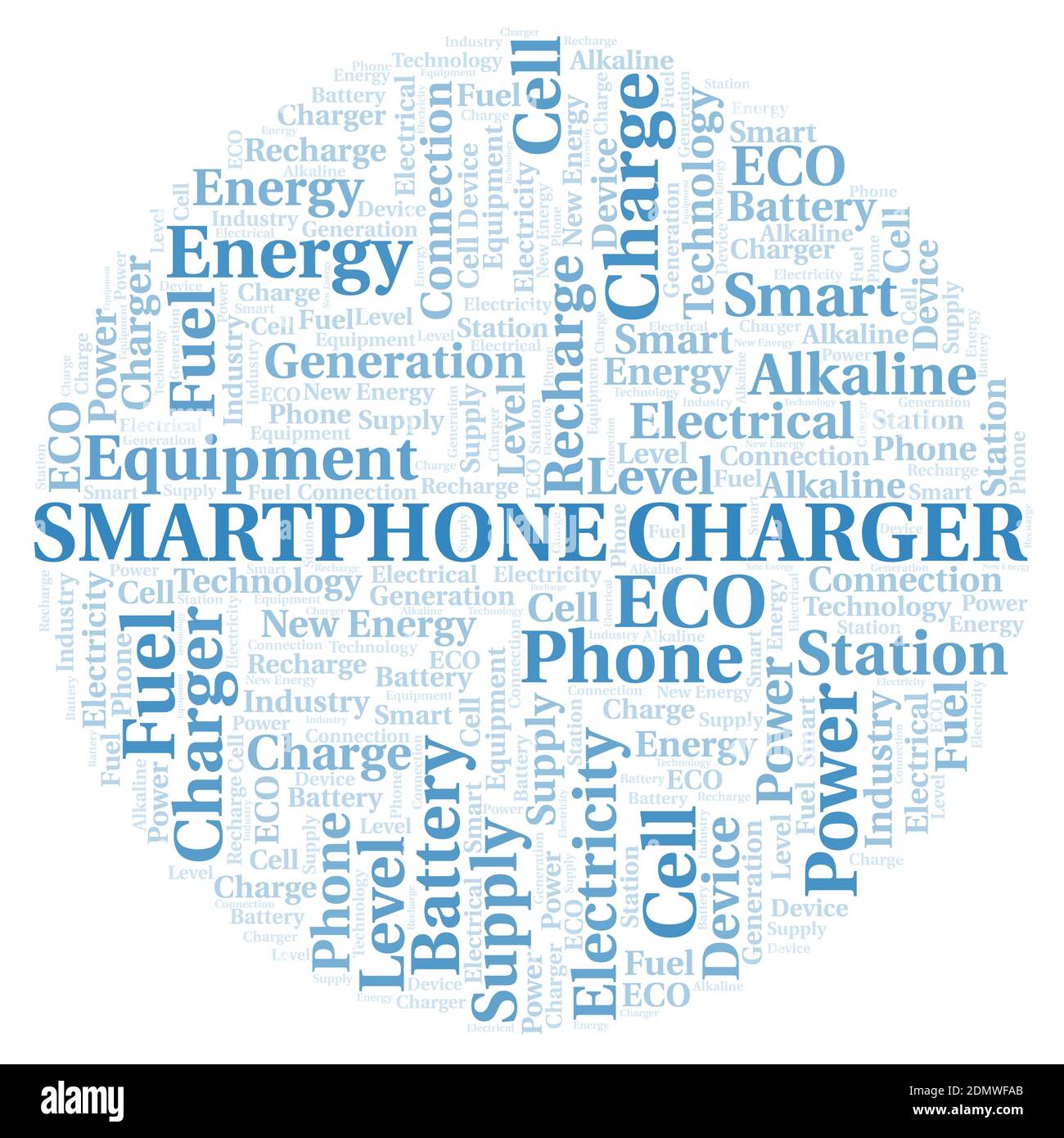 Smartphone Charger typography word cloud create with text only Stock ...