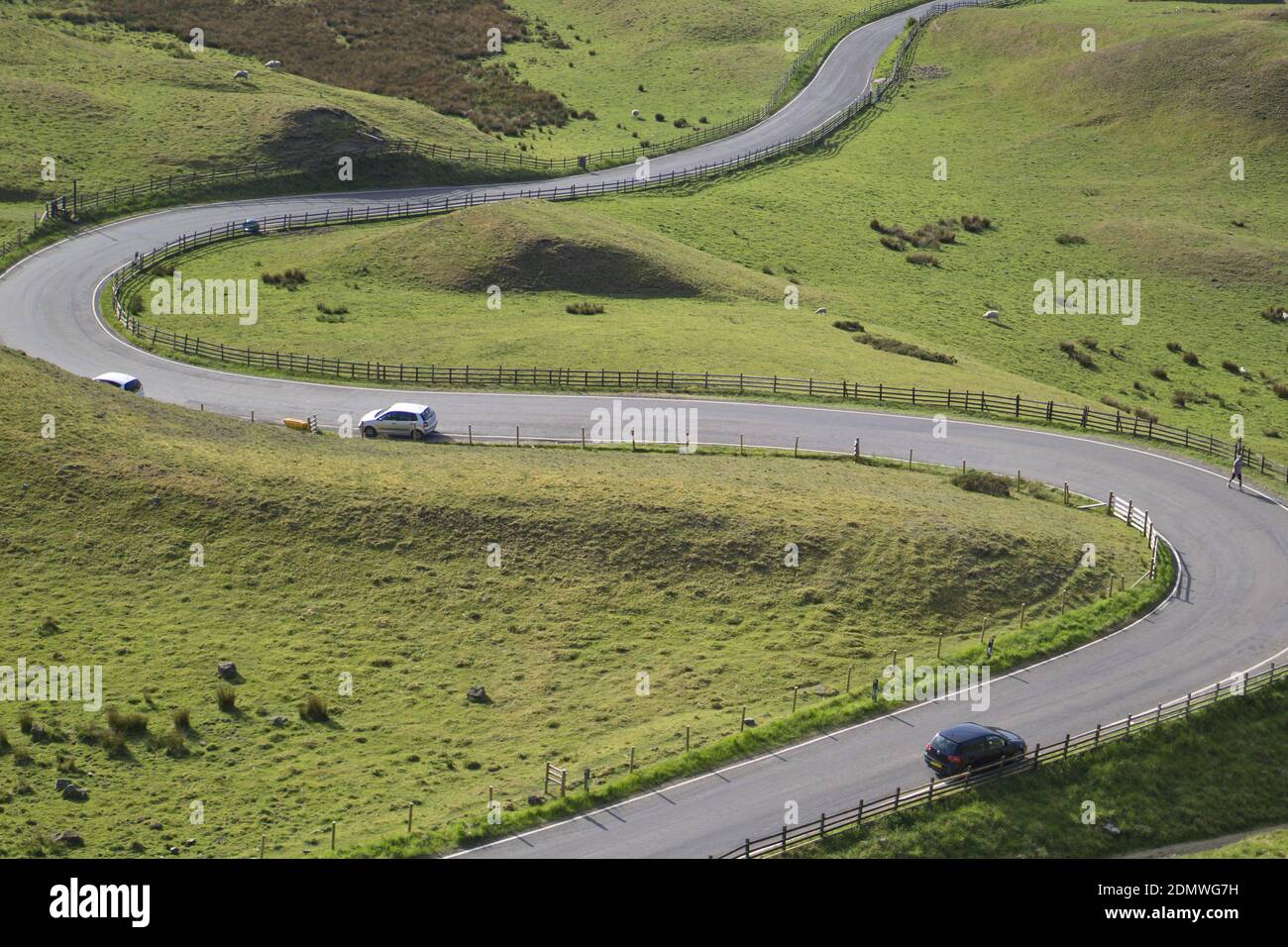 Sports car driving winding road hi-res stock photography and images - Alamy