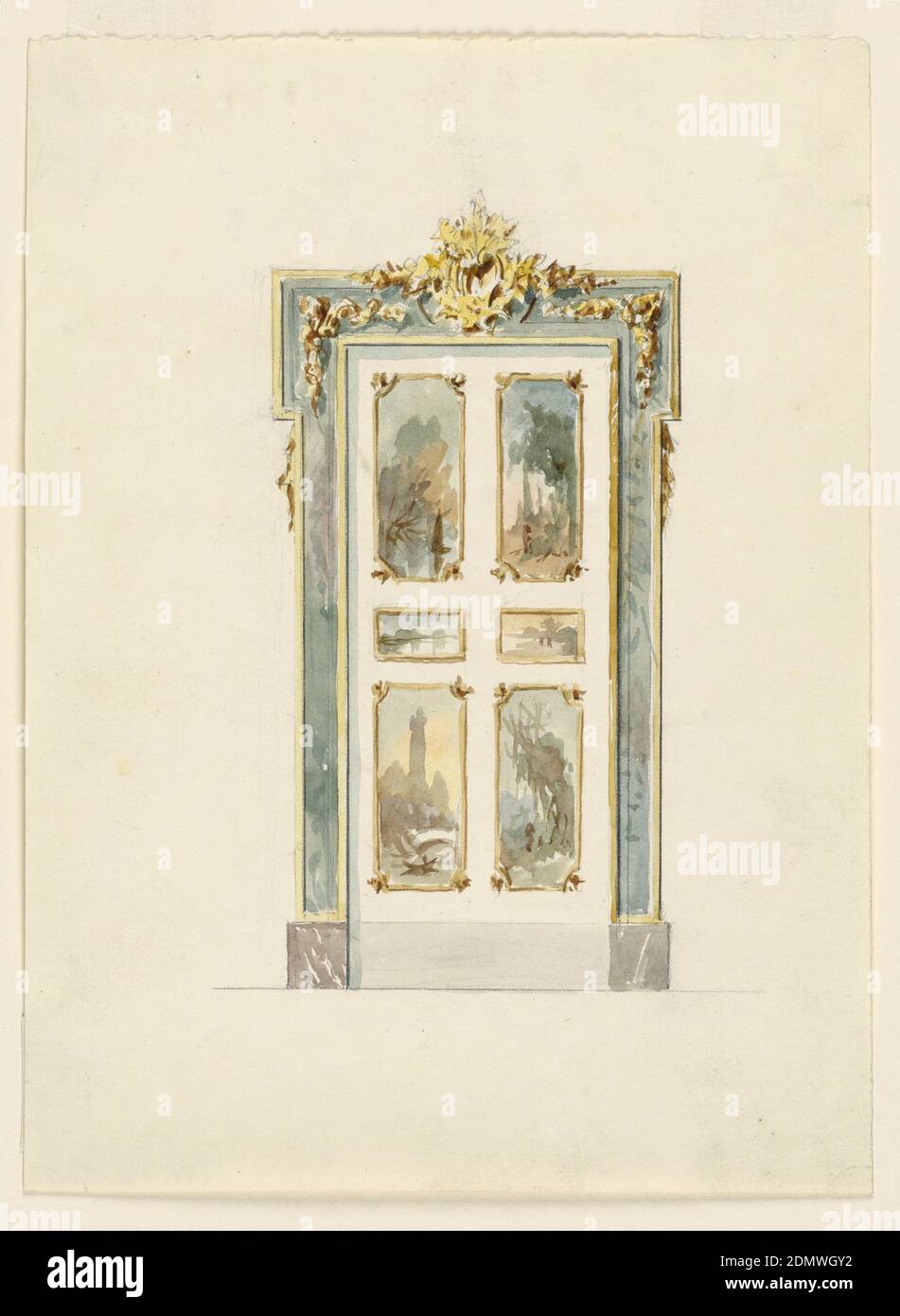 Italian rococo door hi-res stock photography and images - Alamy