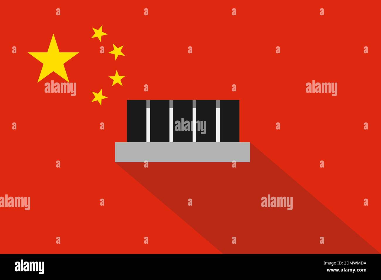 Chinese prison and jail in China. Place for criminals and prisoners ...