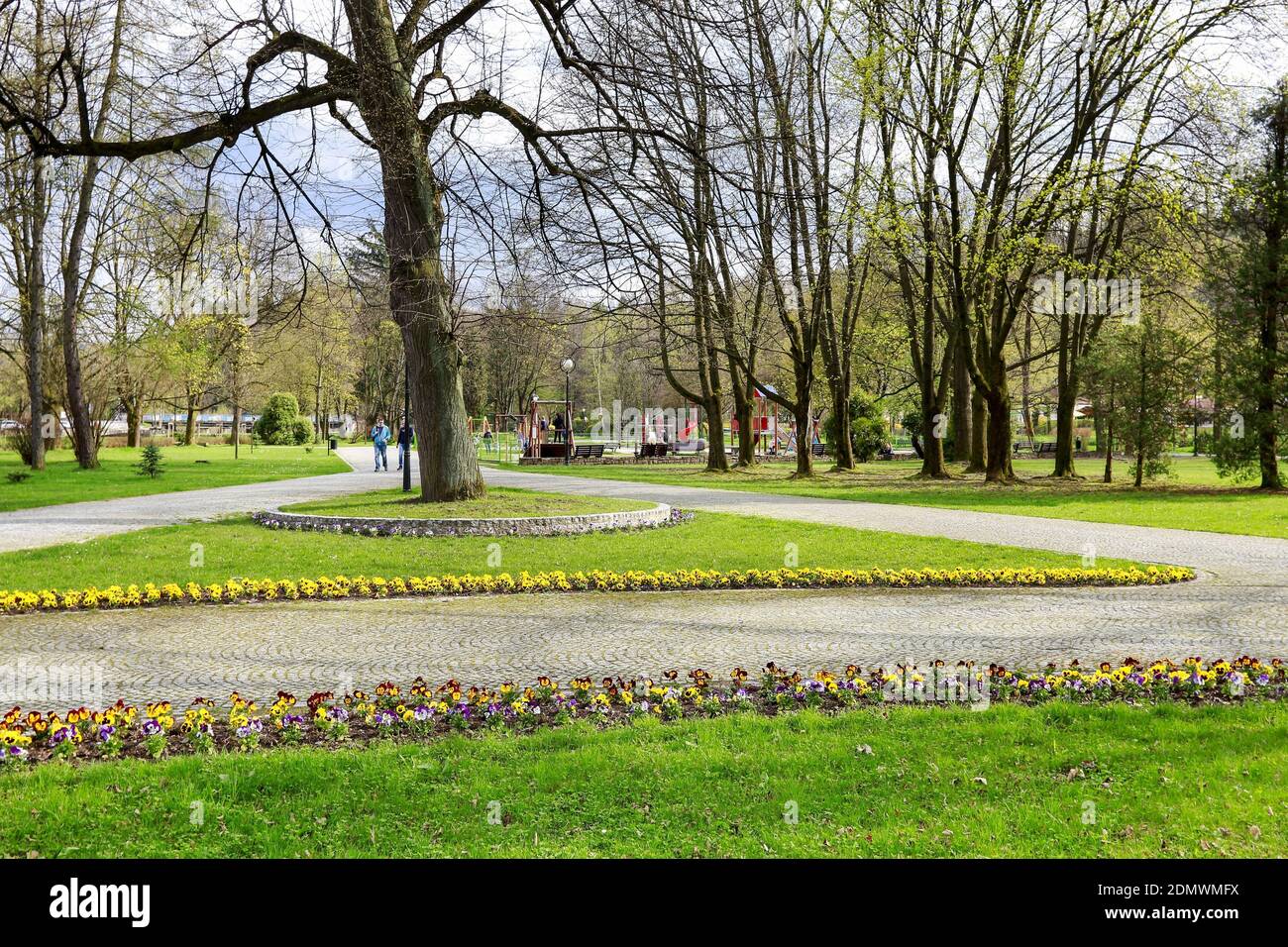 City park in wisla hi-res stock photography and images - Alamy