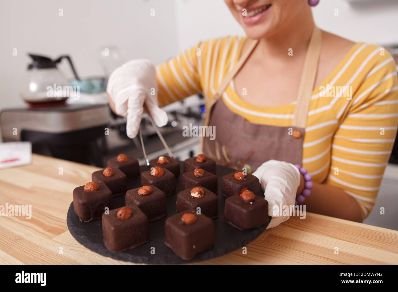 Female chocolatier hi-res stock photography and images - Alamy