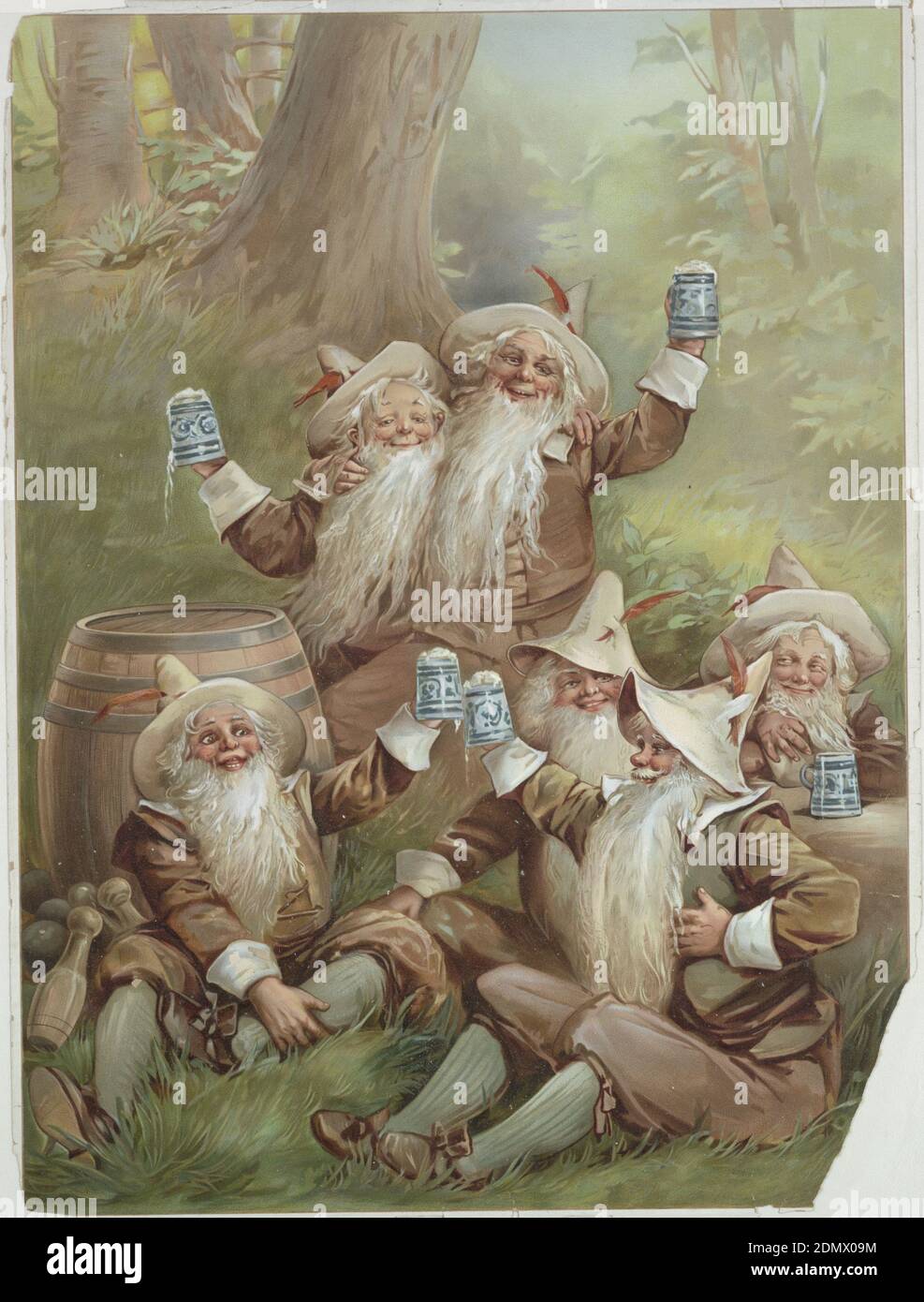 Six smiling bearded gnomes hi-res stock photography and images - Alamy