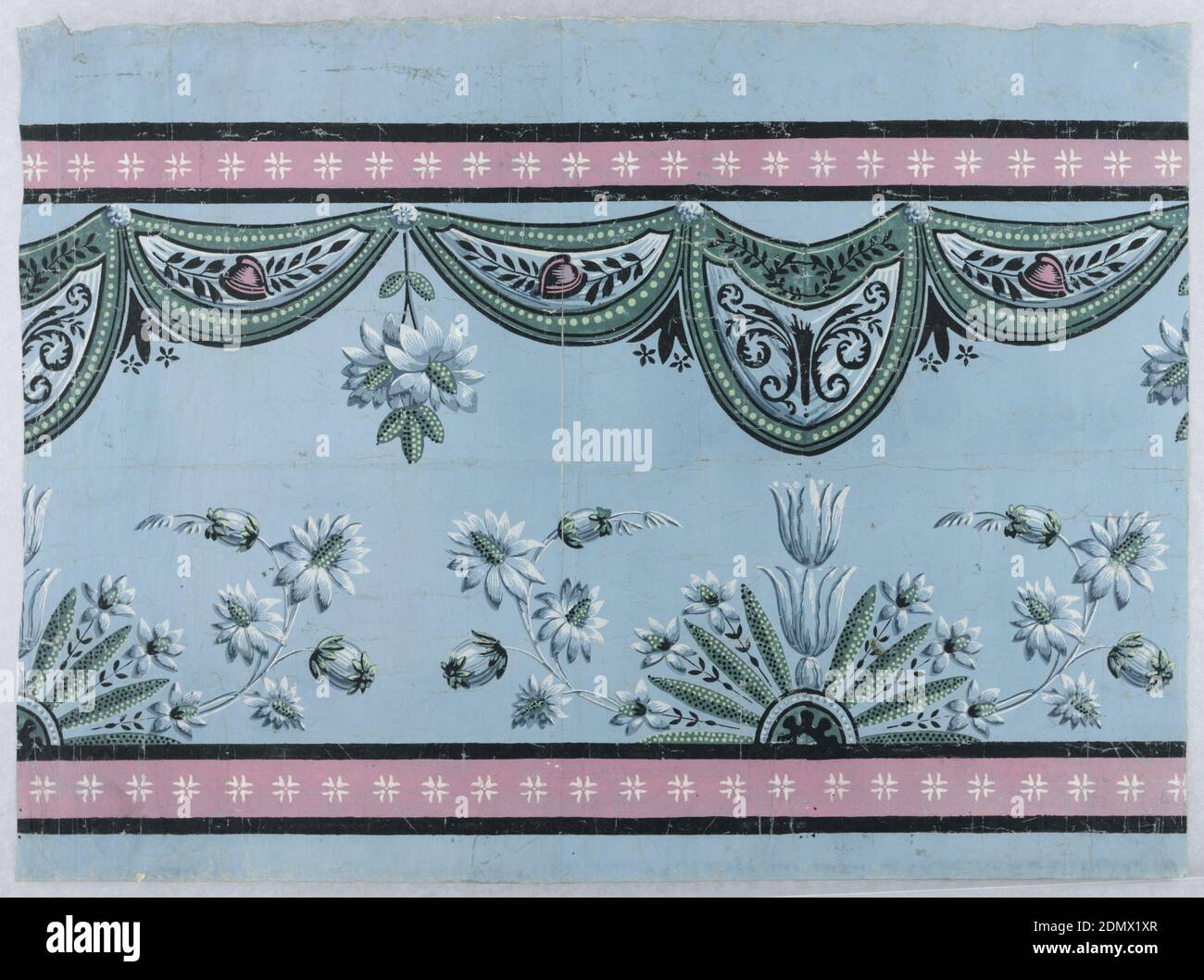 Blue drapery swags suspended hi-res stock photography and images - Alamy