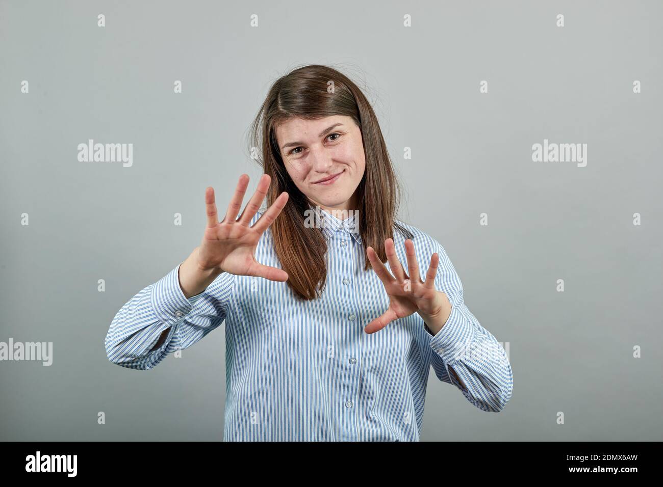 Claw hands, hand gesture and sign, scary desperate, showing claws ...