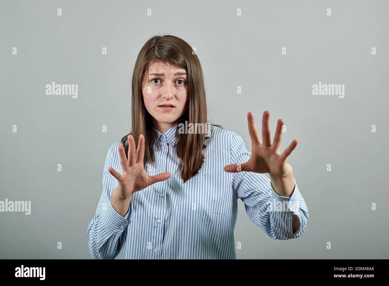 Claw hands, hand gesture and sign, scary desperate, showing claws ...