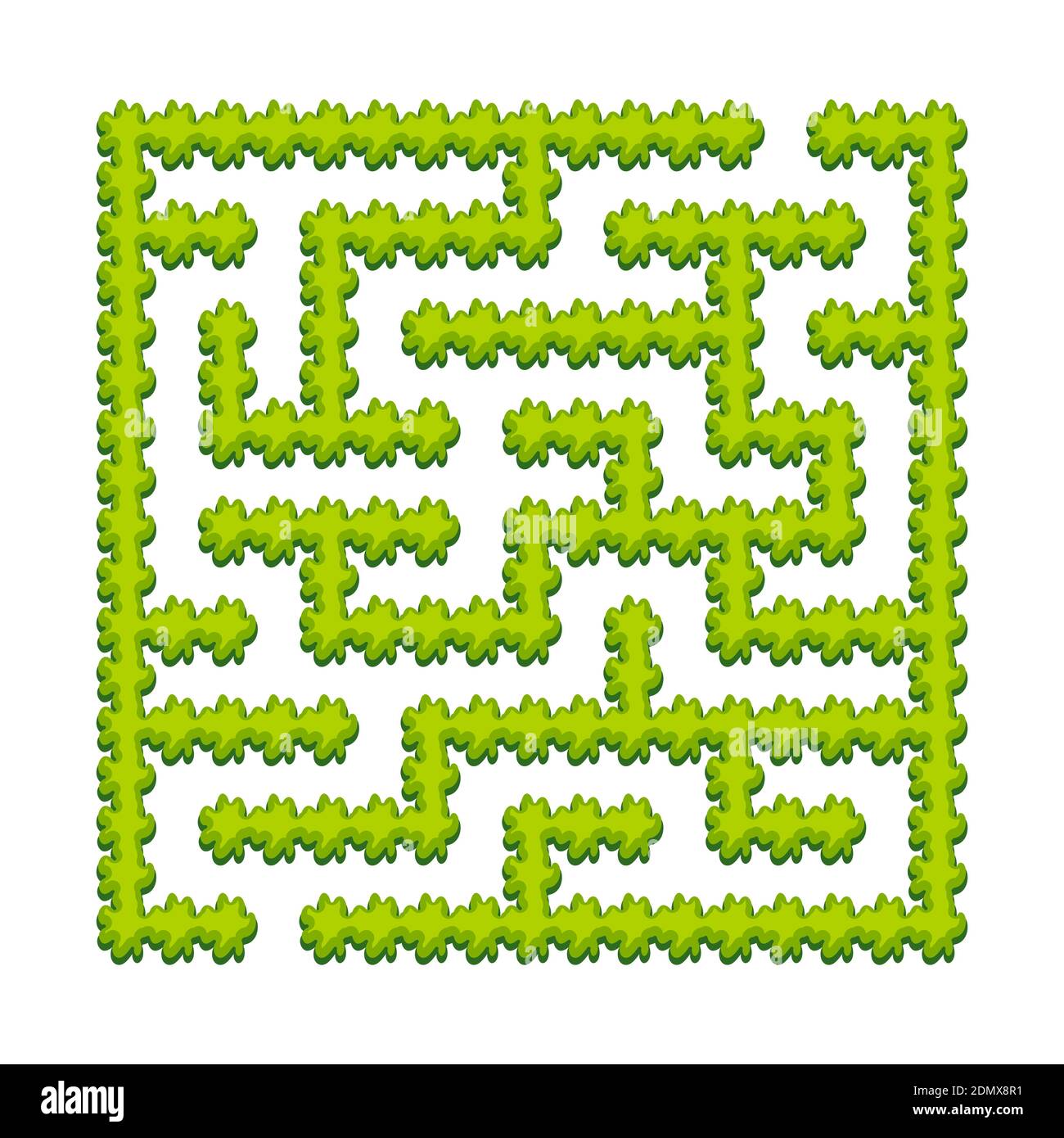 Maze of shrubs Stock Vector Images - Alamy