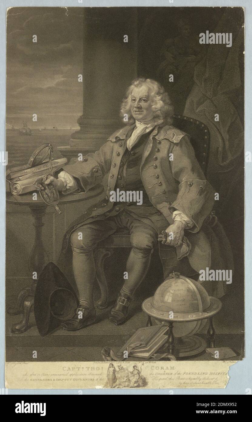 Portrait of Captain Thomas Coram (1668-1751), William Nutter, British ...