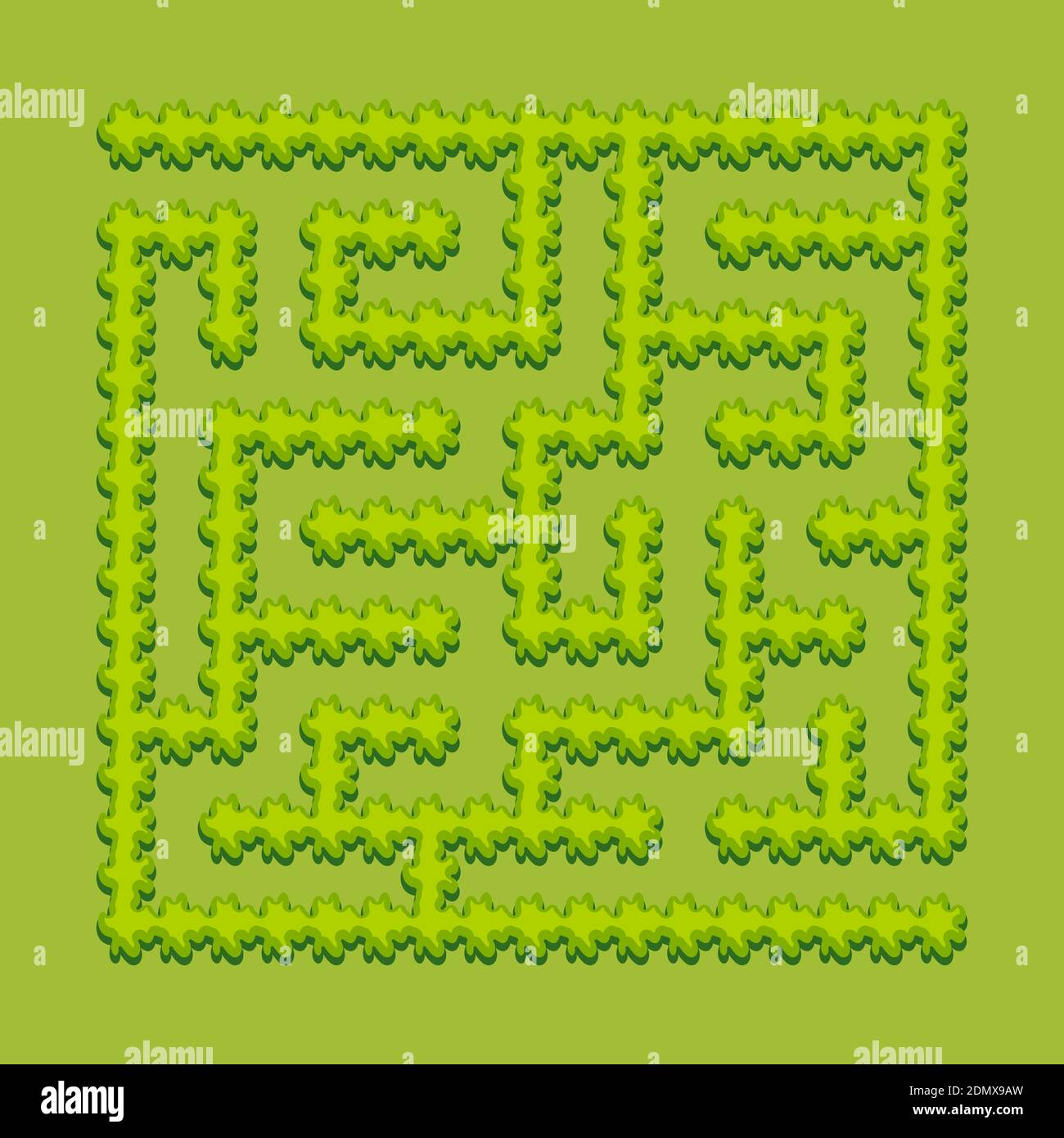 Maze of shrubs Stock Vector Images - Alamy