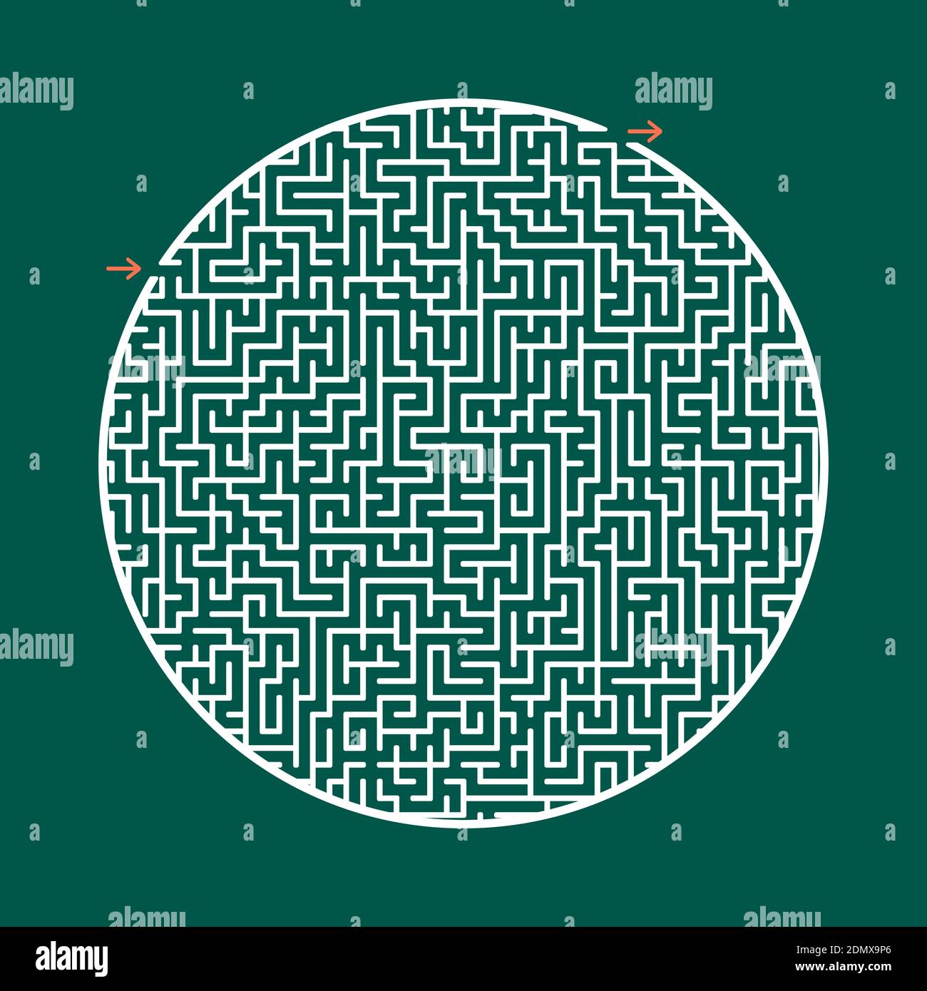 Difficult round labyrinth. Game for kids and adults. Puzzle for ...