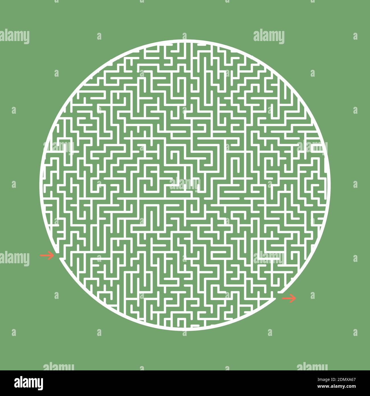 Difficult round labyrinth. Game for kids and adults. Puzzle for ...