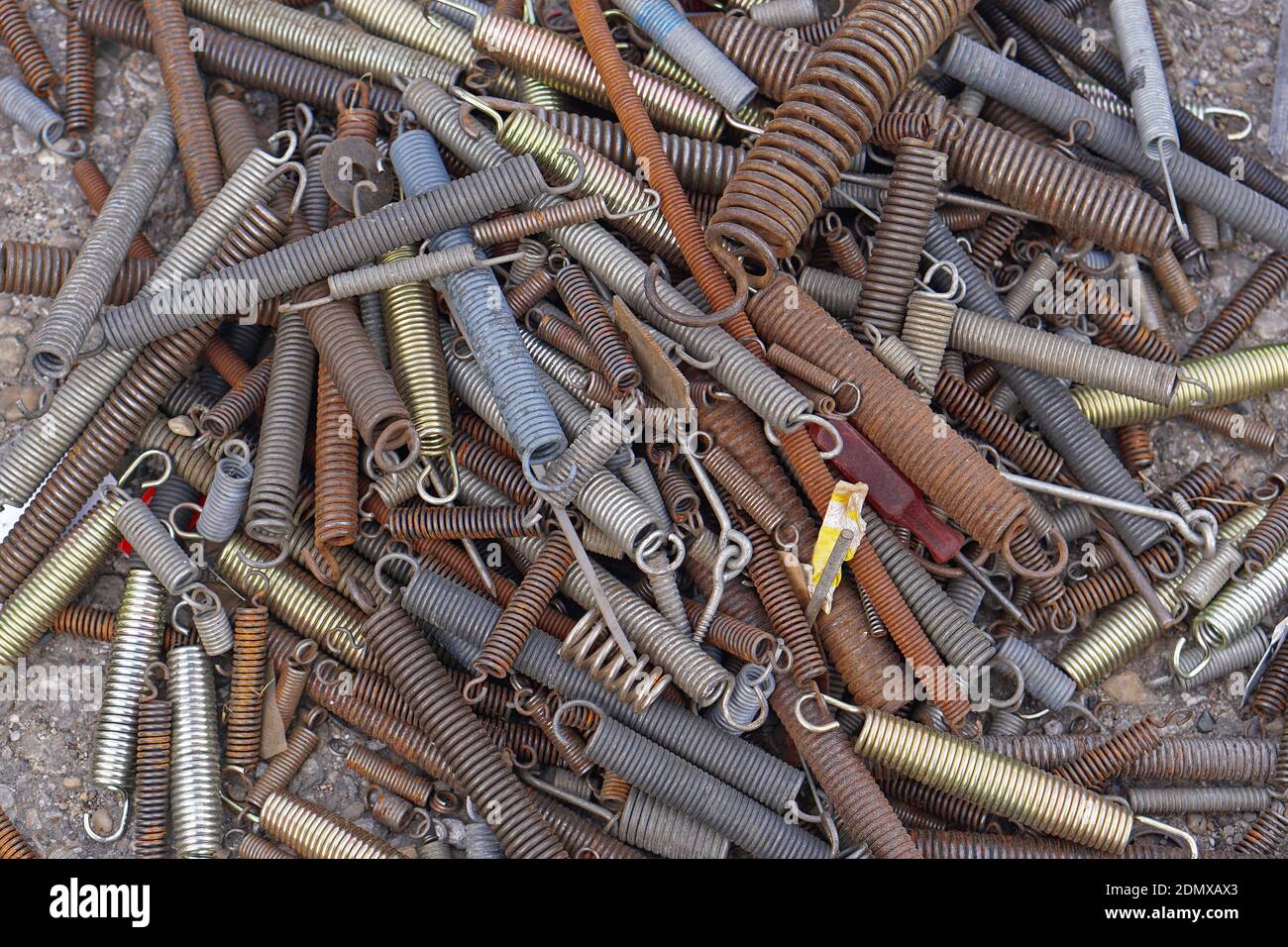 Spring coils various size shape and dimensions Stock Photo - Alamy