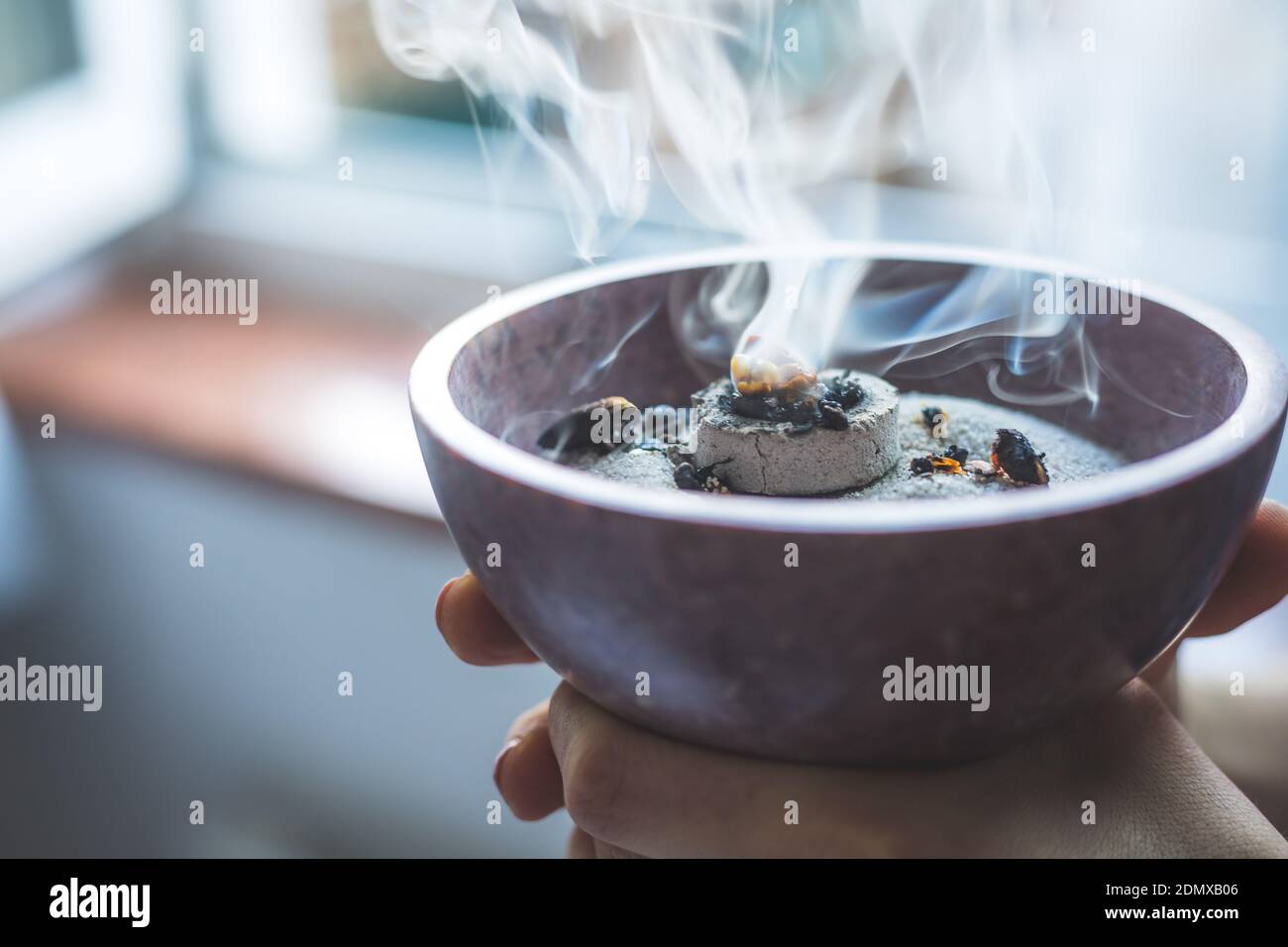 Christmas and New Year’s Ritual: Traditional esoteric incense, smoke ...