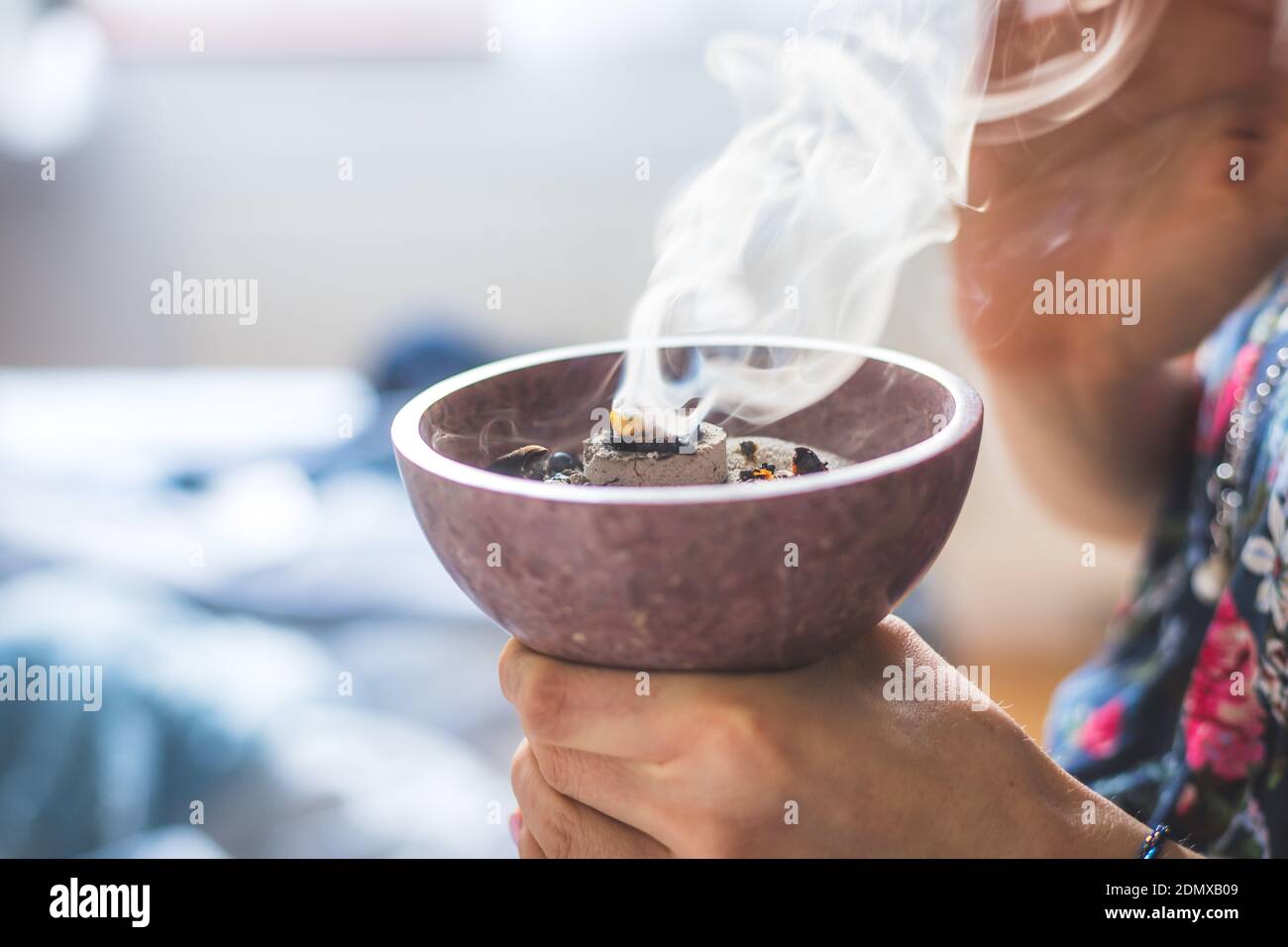 Christmas and New Year’s Ritual: Traditional esoteric incense, smoke ...