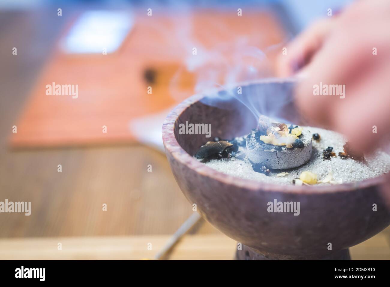 Christmas and New Year’s Ritual: Traditional esoteric incense, smoke ...