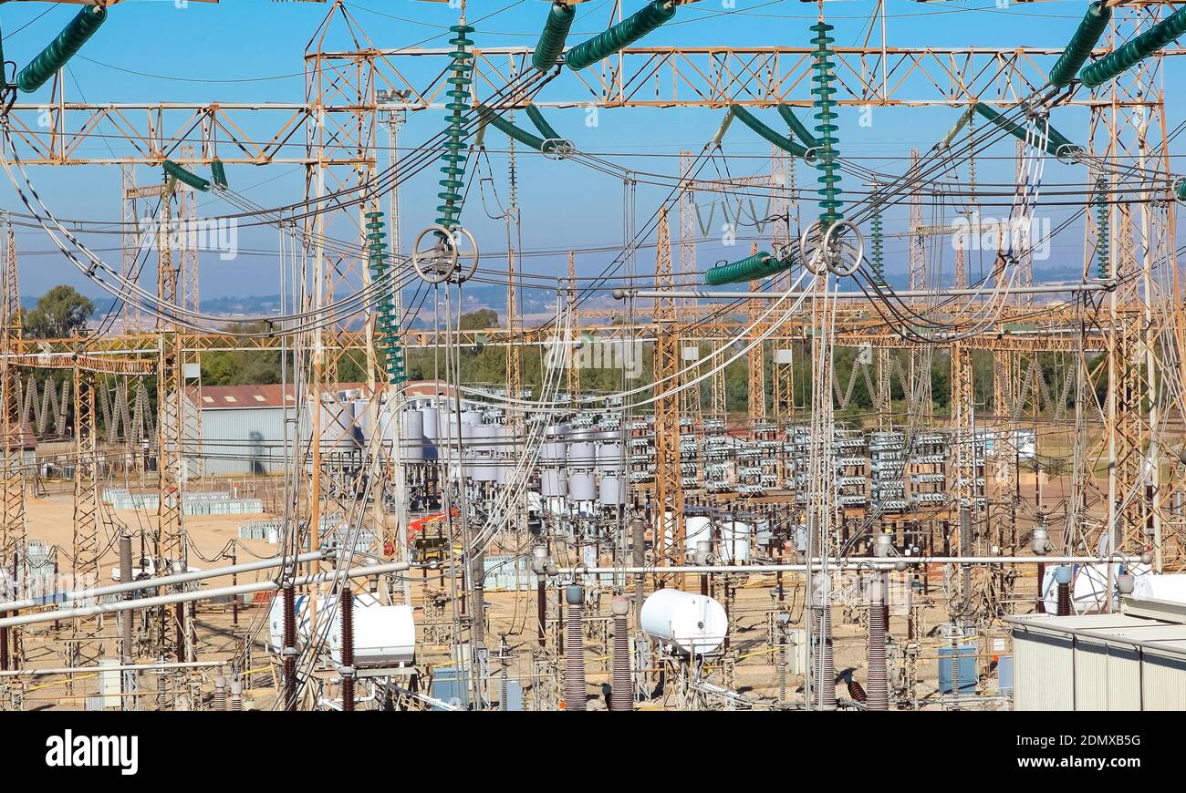 A substation of electrical power system, electricity generation and ...
