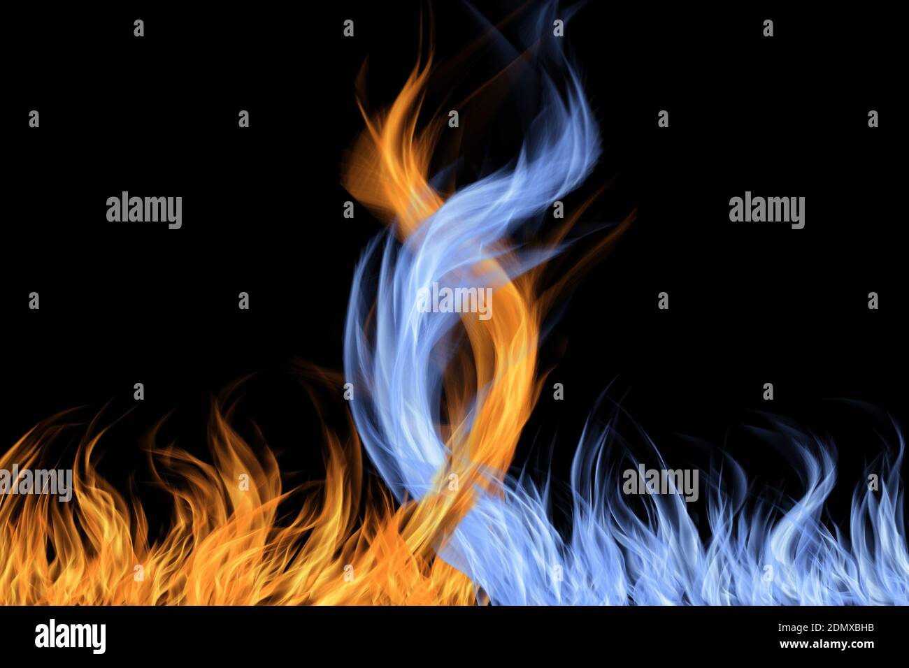 Red and Blue Flame Stock Photo - Alamy