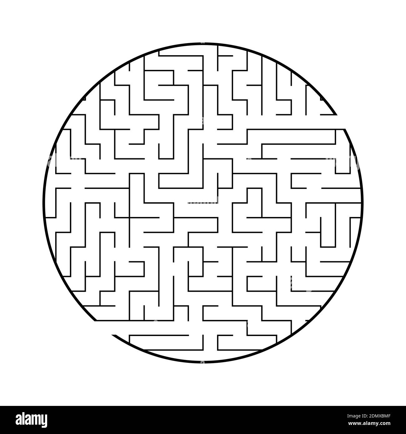 Abstract round maze. Game for kids and adults. Puzzle for children ...