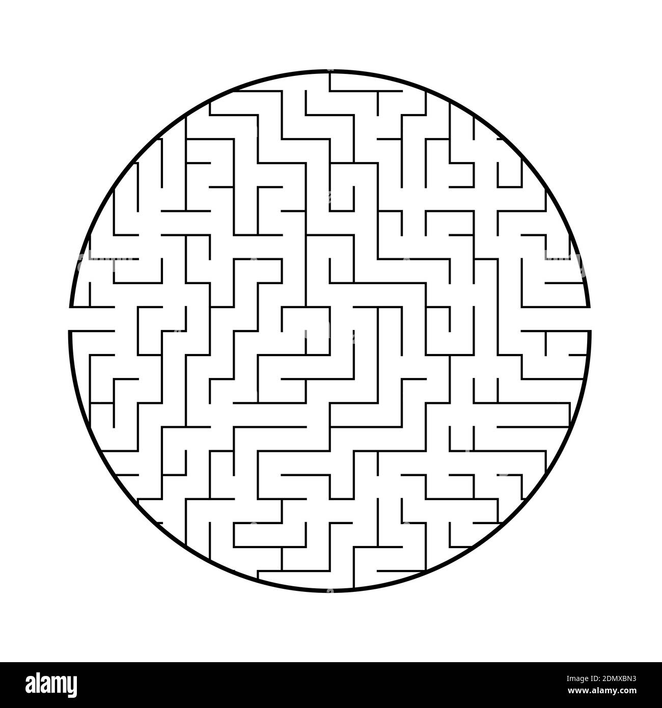 Abstract round maze. Game for kids and adults. Puzzle for children ...