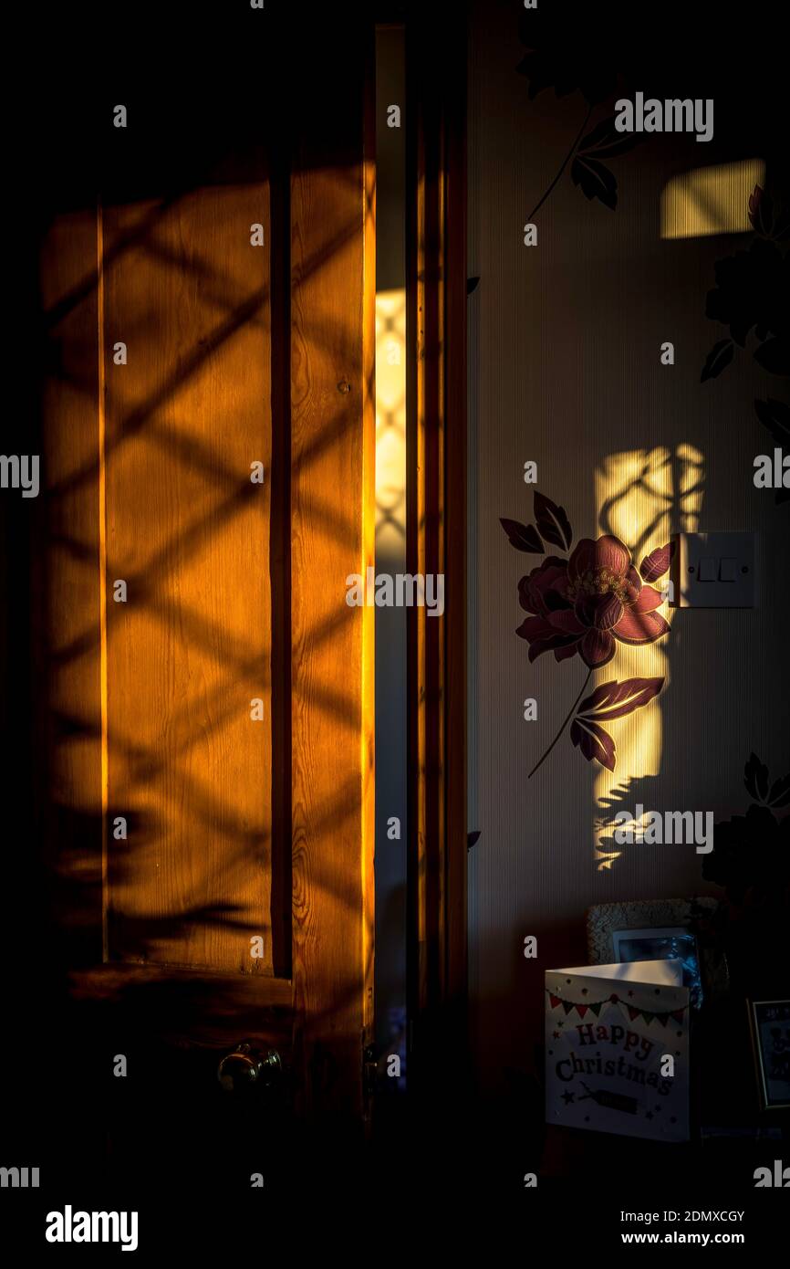 Window light reflection door Stock Photo - Alamy