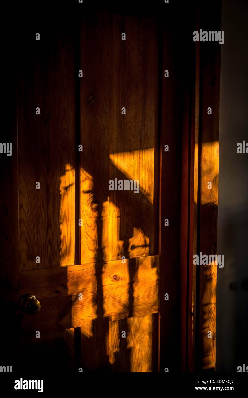 Window light reflection door Stock Photo - Alamy