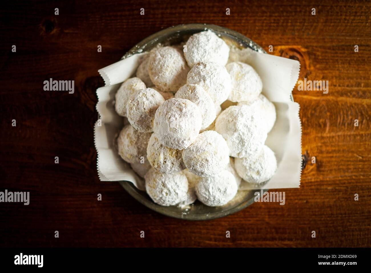 Toasted Almond Snowball Cookies Stock Photo - Alamy