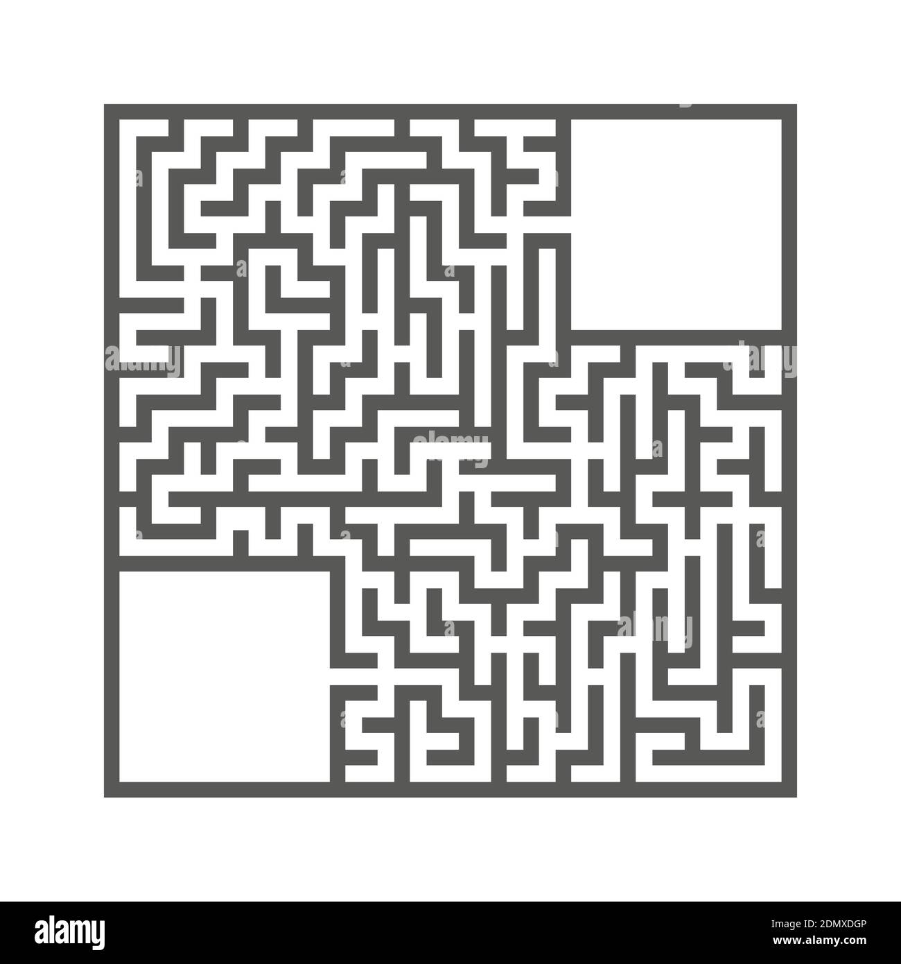 Abstract square maze. Game for kids. Puzzle for children. Labyrinth ...
