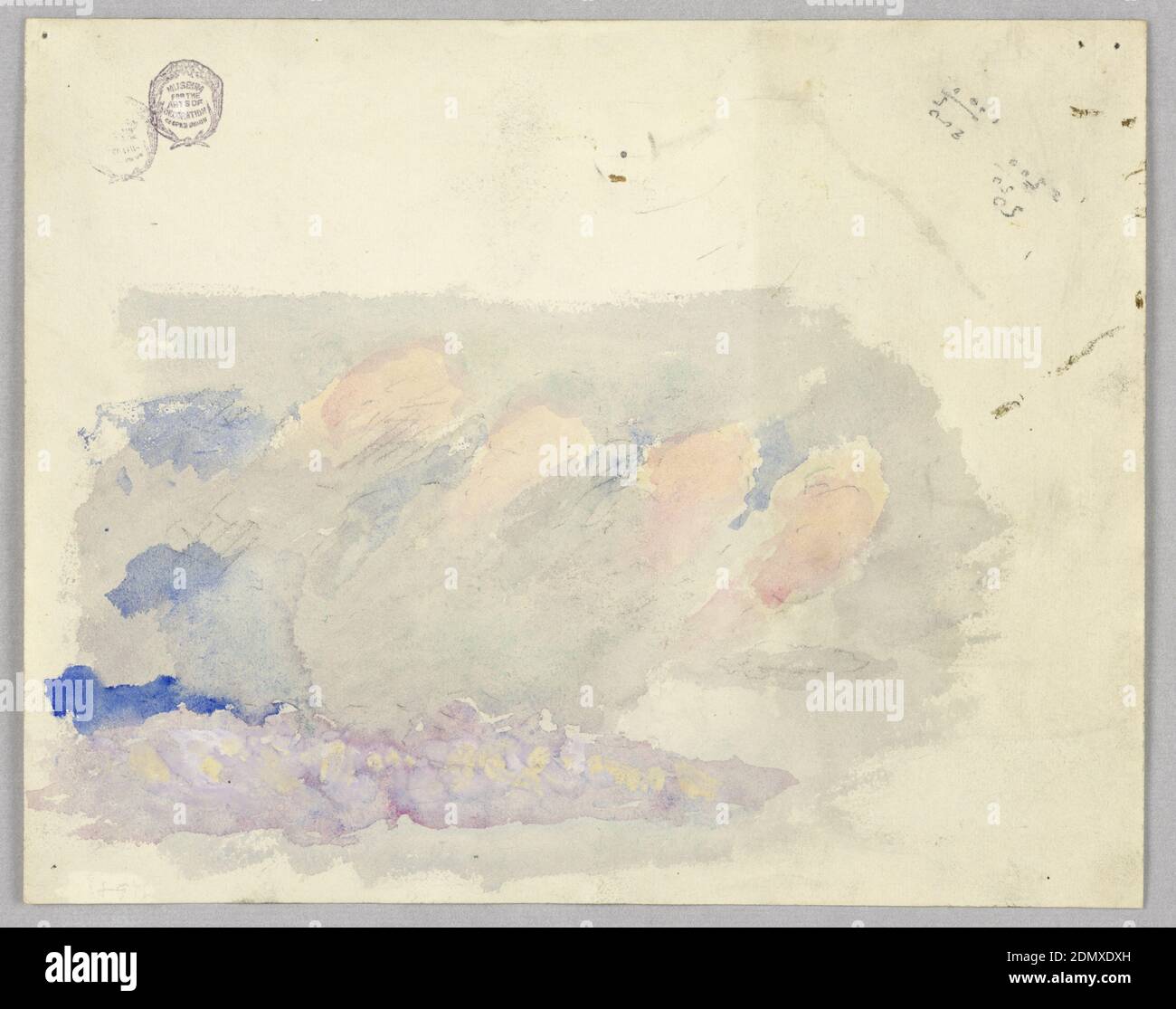 Study of clouds, Rome, Italy, Francis Augustus Lathrop, American, 1849 ...