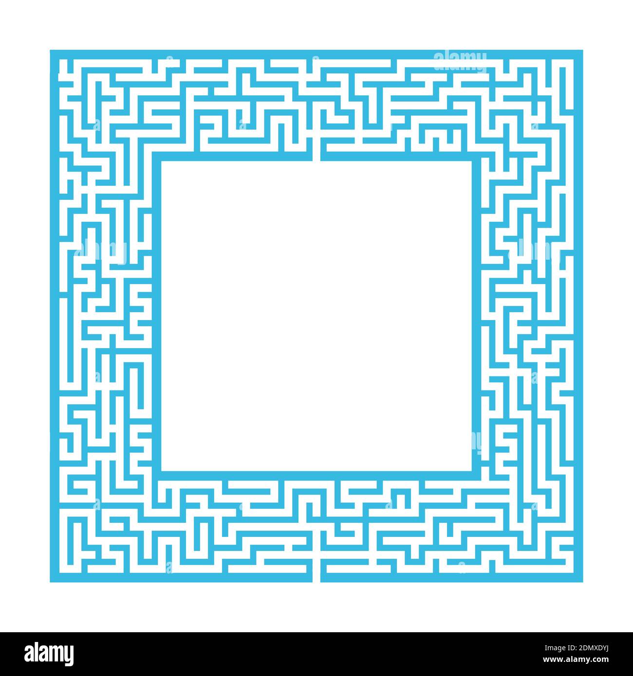Sophisticated color square maze frame. Game for kids and adults. Puzzle ...