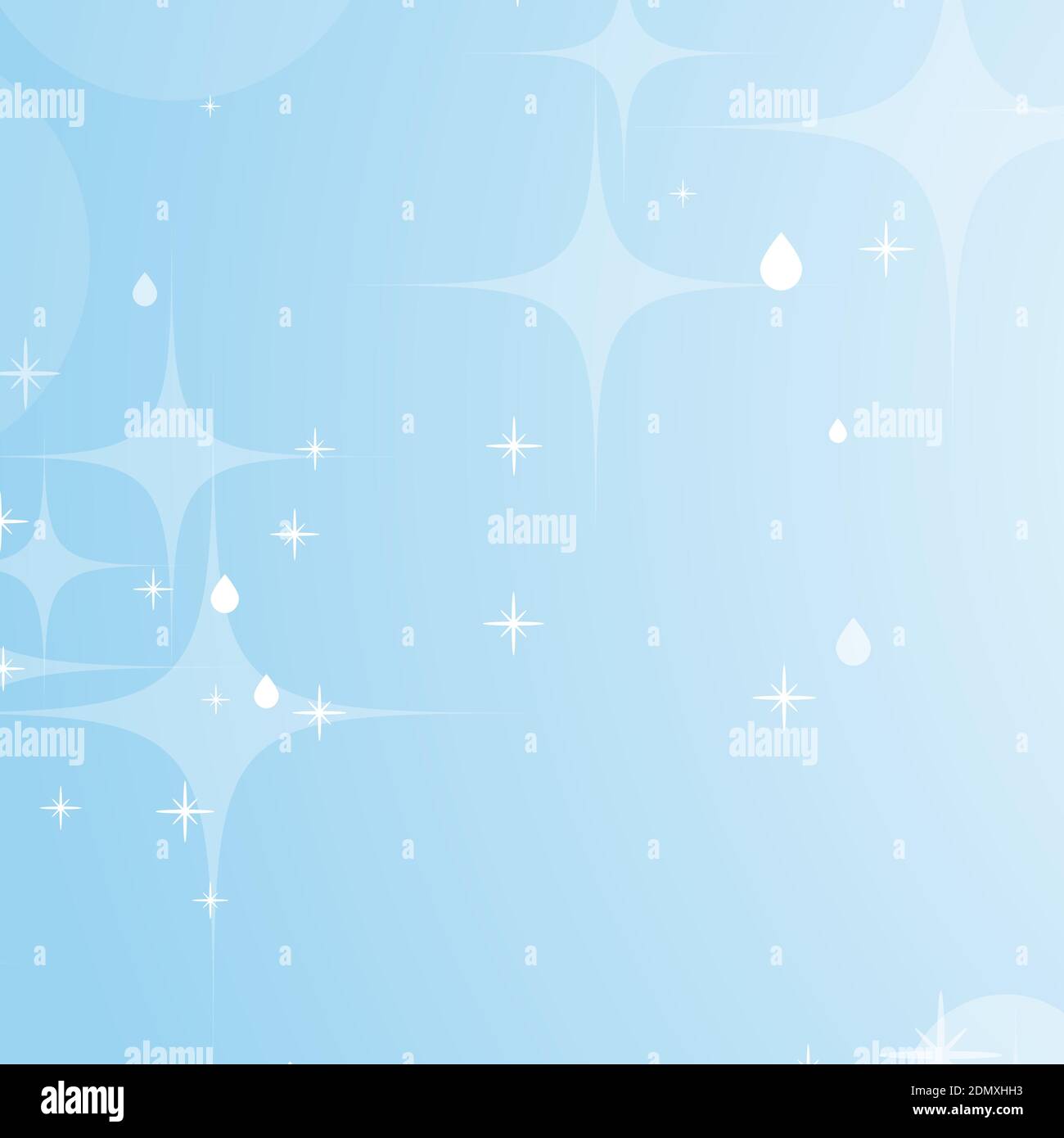 Light blue abstract background with stars and bokeh. Beautiful sky ...