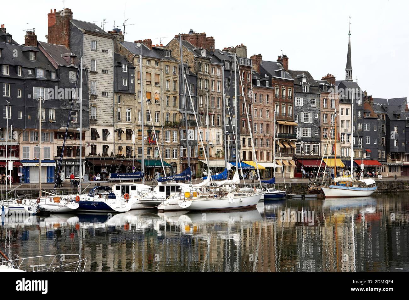 Boats at Harbour of Honfleur, Normandy Stock Photo - Alamy
