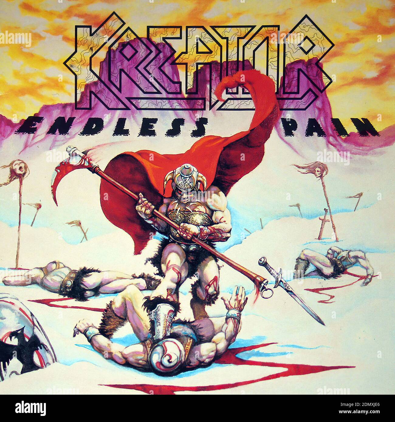 Kreator Endless Pain 06 - Vintage Vinyl Record Cover Stock Photo - Alamy