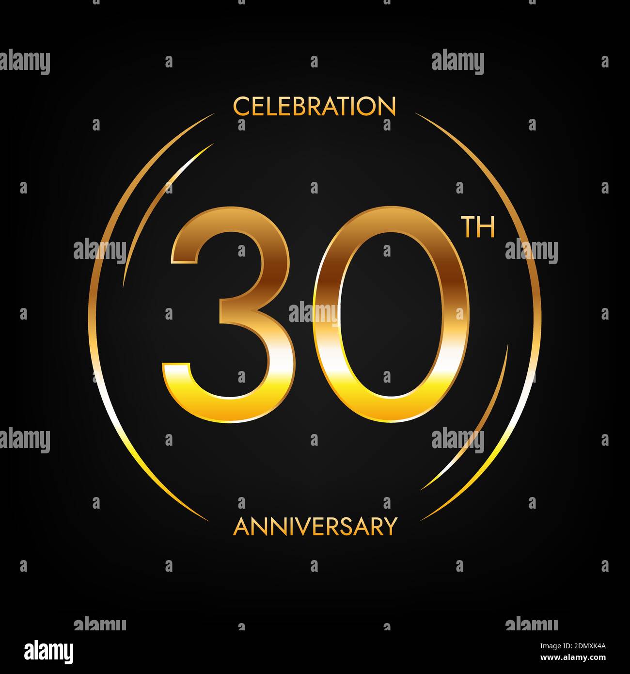 Celebrating 30 Years Vector