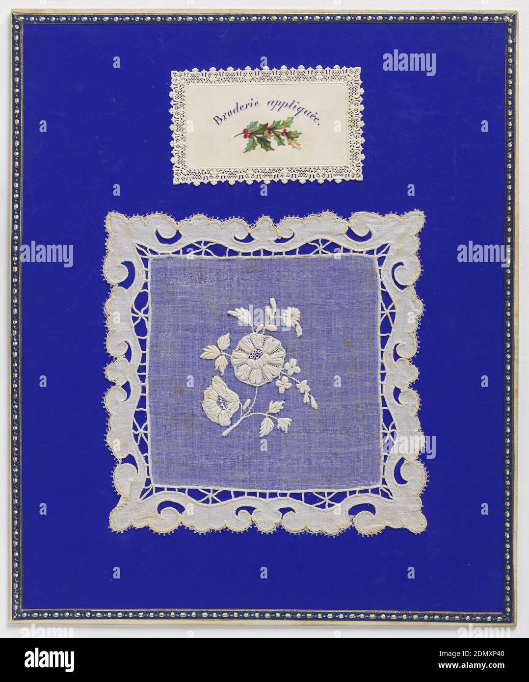 Sewing sample, France, late 19th century, Sewing sample Stock Photo - Alamy