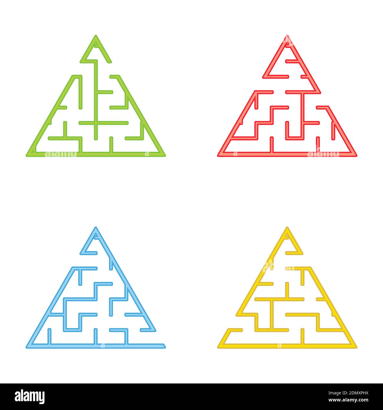 A set of mazes. Game for kids. Puzzle for children. Maze conundrum ...