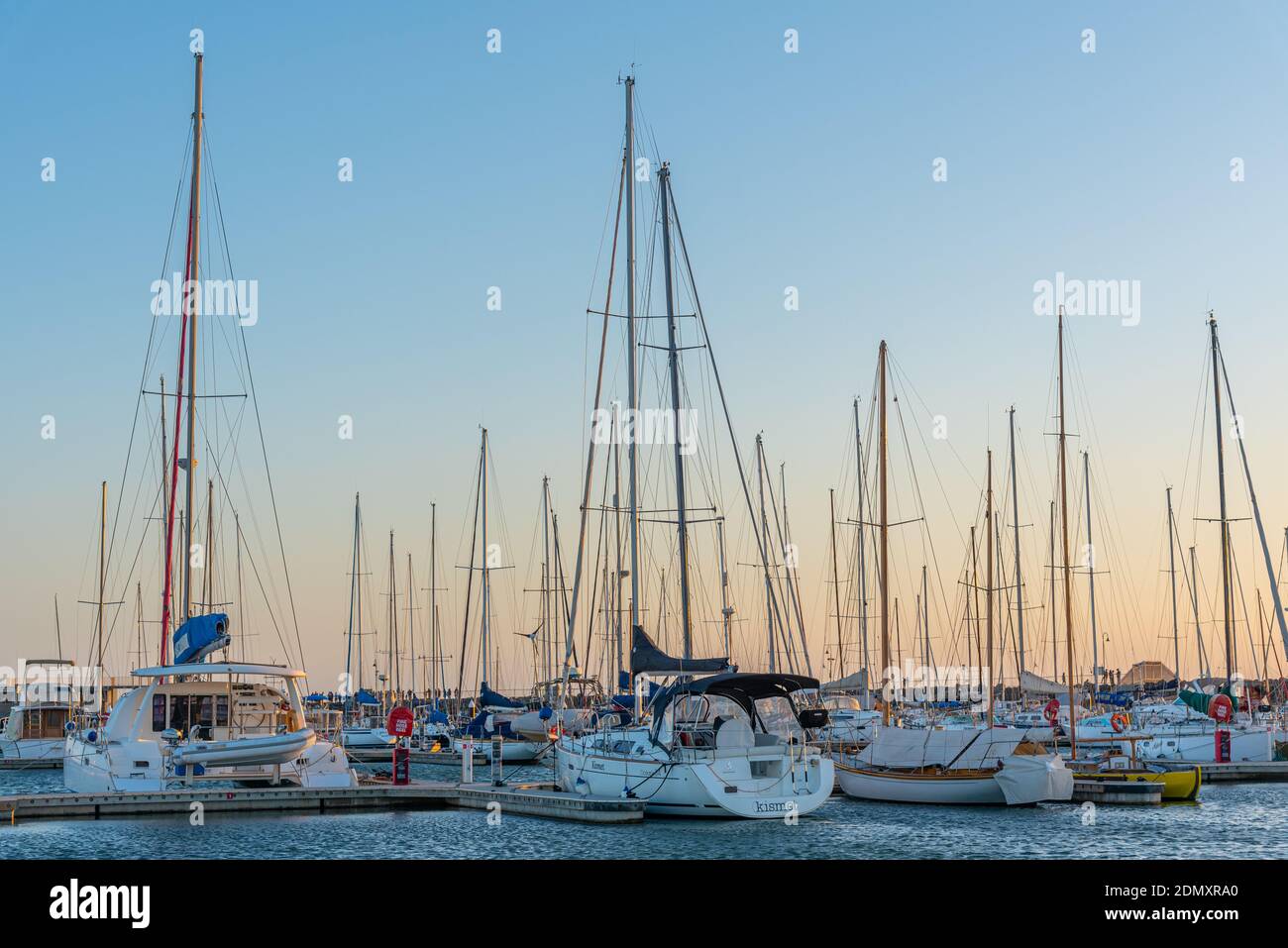 MELBOURNE, AUSTRALIA, JANUARY 1, 2020: Marina at St. Kilda, Australia ...