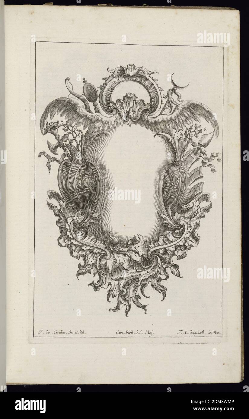 Blank symmetrical cartouche hi-res stock photography and images - Alamy