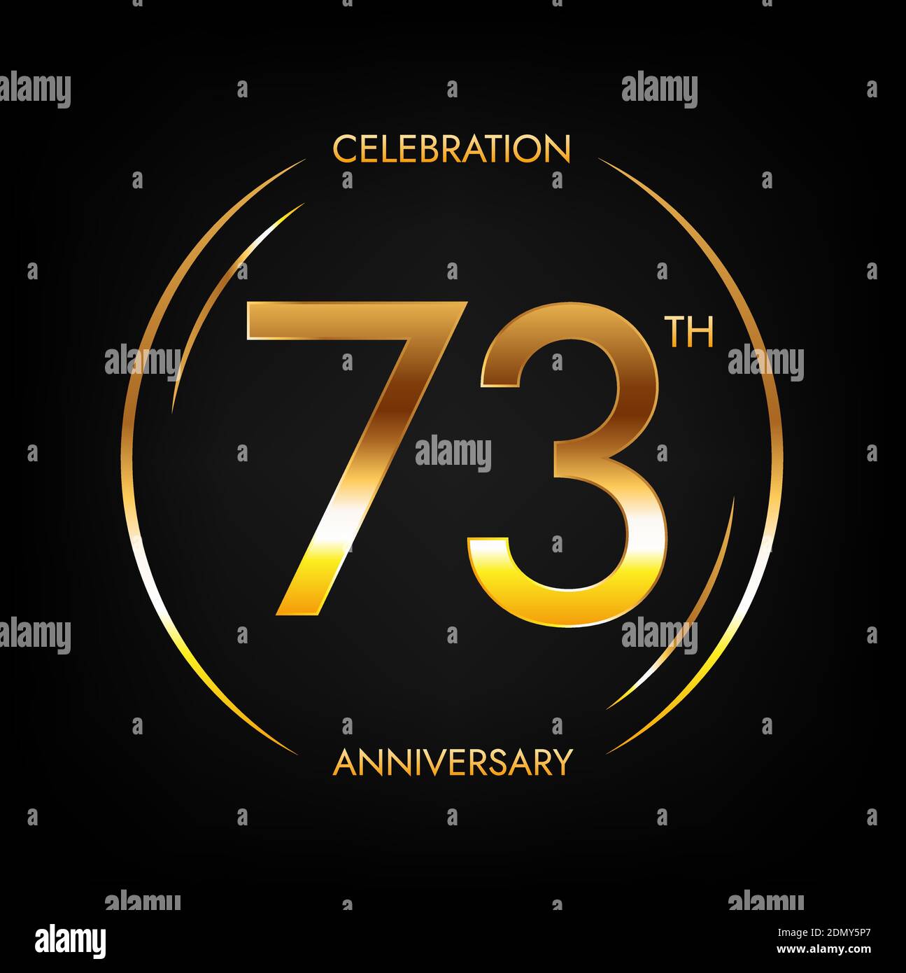 73th anniversary. Seventy-three years birthday celebration banner in ...