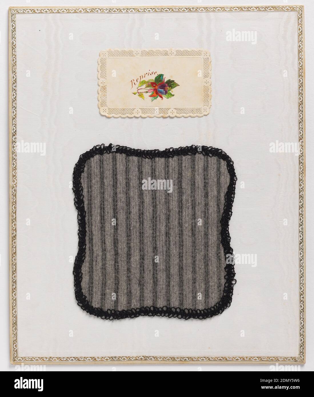 Sewing sample, France, late 19th century, Sewing sample Stock Photo - Alamy